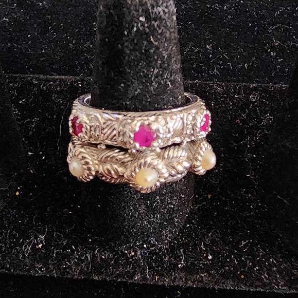 Judith Ripka | Jewelry | Judith Ripka Stacking Rings | Poshmark